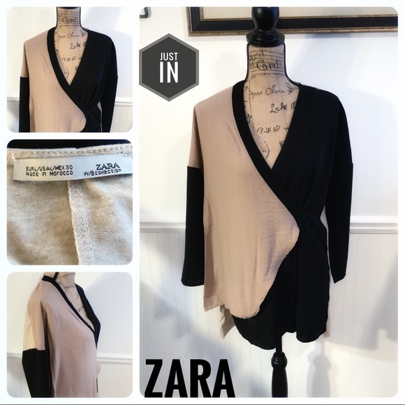 Zara | Tops | Zara Color Block Tunic Size Large | Poshmark